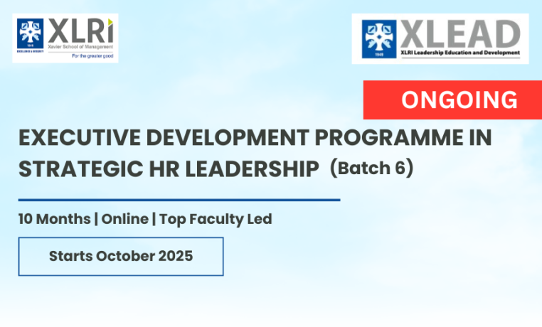 Executive Development Programme in Strategic HR Leadership - Batch 6 - XLRI